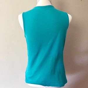 White Stag | Tops | White Stag Cotton Double Knit Embellished Top ...